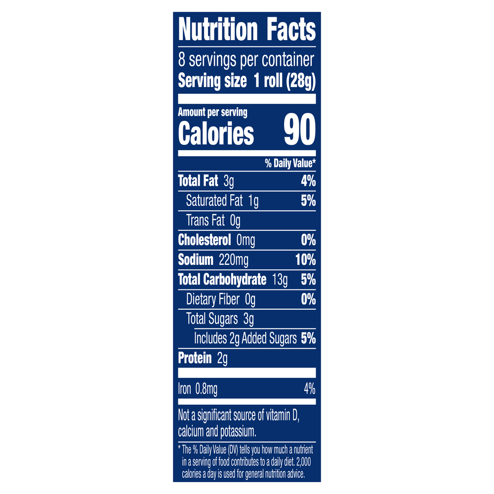 Pillsbury Grands! Crescents, Reduced Fat, Rolls-Nutrition-Facts