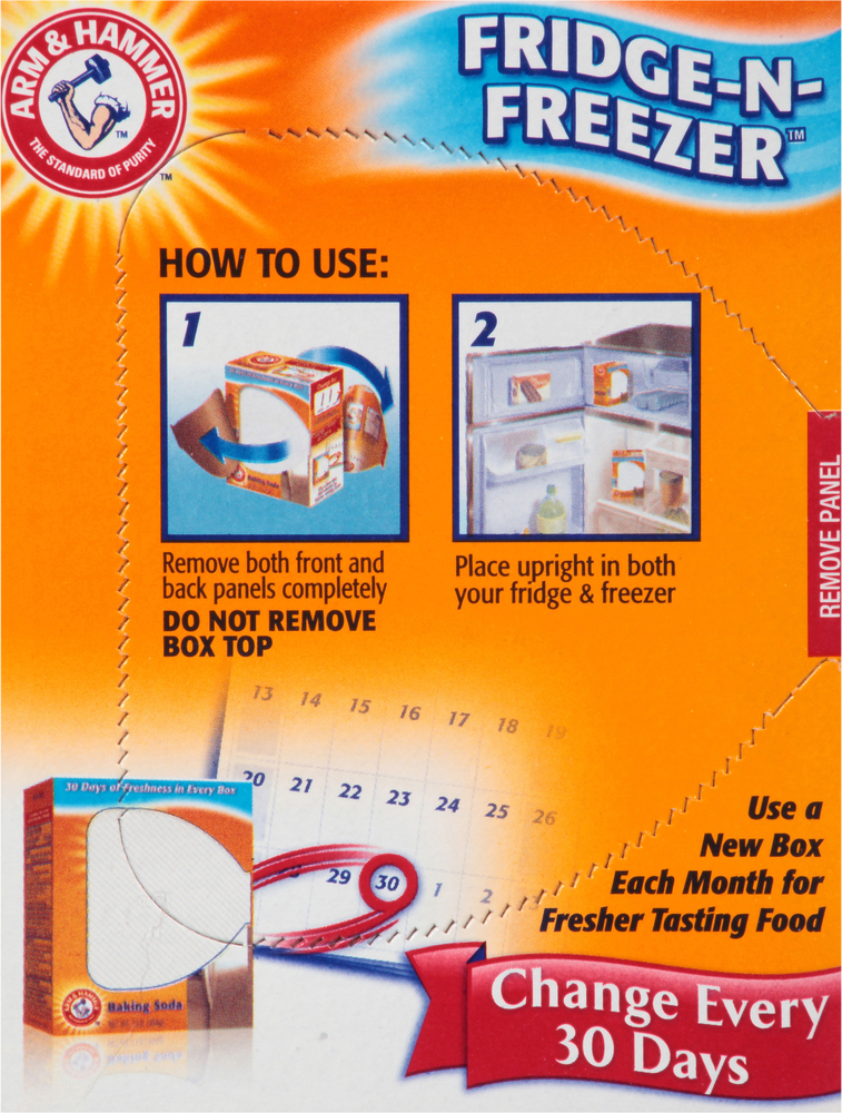 Arm & Hammer Fridge-N-Freezer Baking Soda-Planogram-Back
