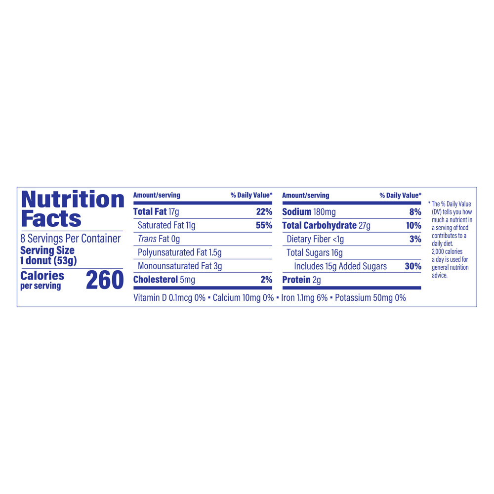 Entenmann s Rich Frosted Donuts Nutrition Facts Entenmann s Rich Frosted Donuts Nutrition Facts