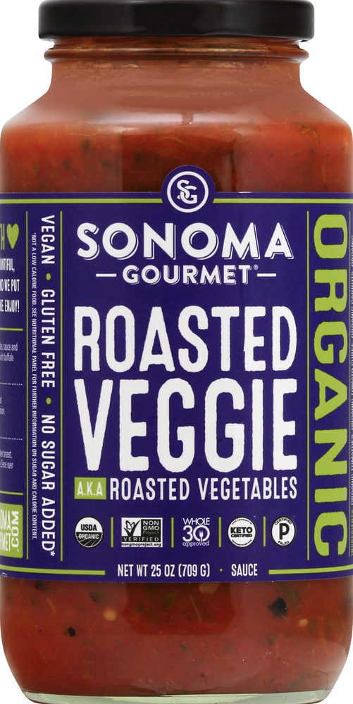 Sonoma Gourmet Organic Sauce, Organic, Roasted Veggie-Main
