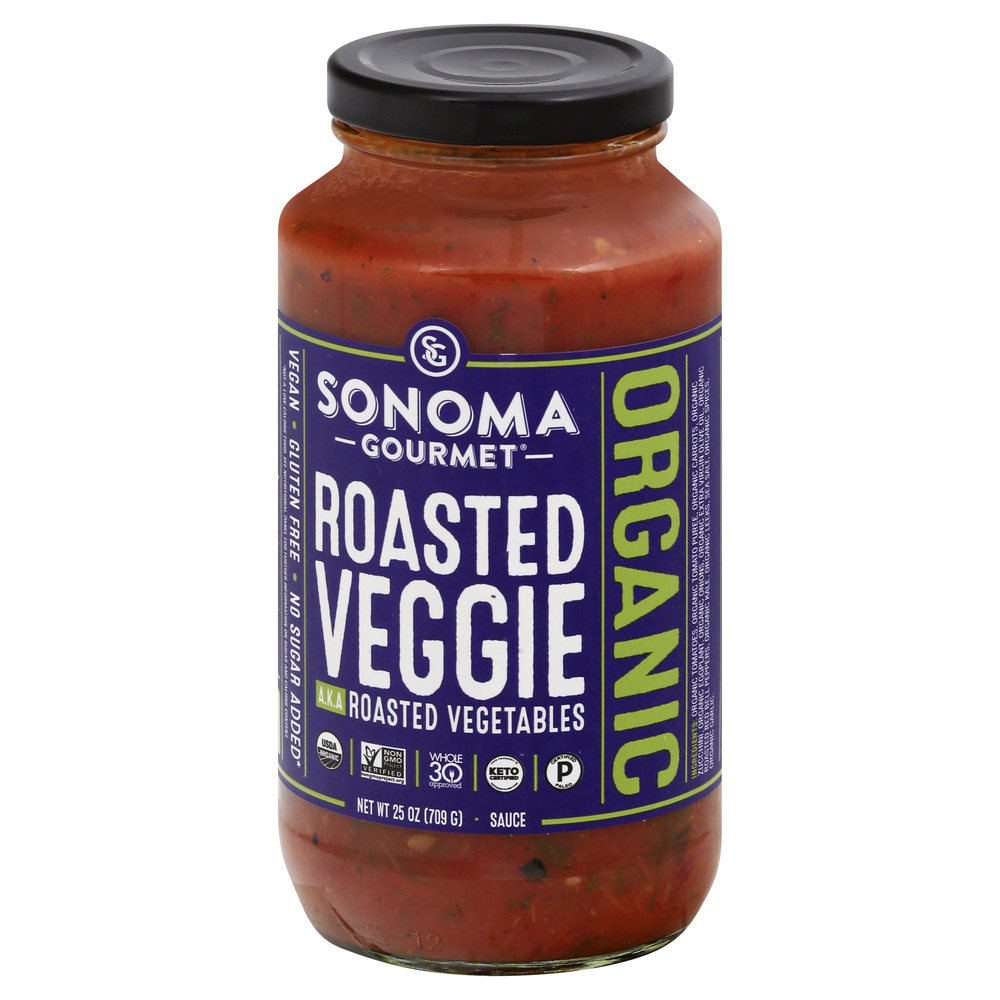 Sonoma Gourmet Organic Sauce, Organic, Roasted Veggie-Front-Right-Elevated