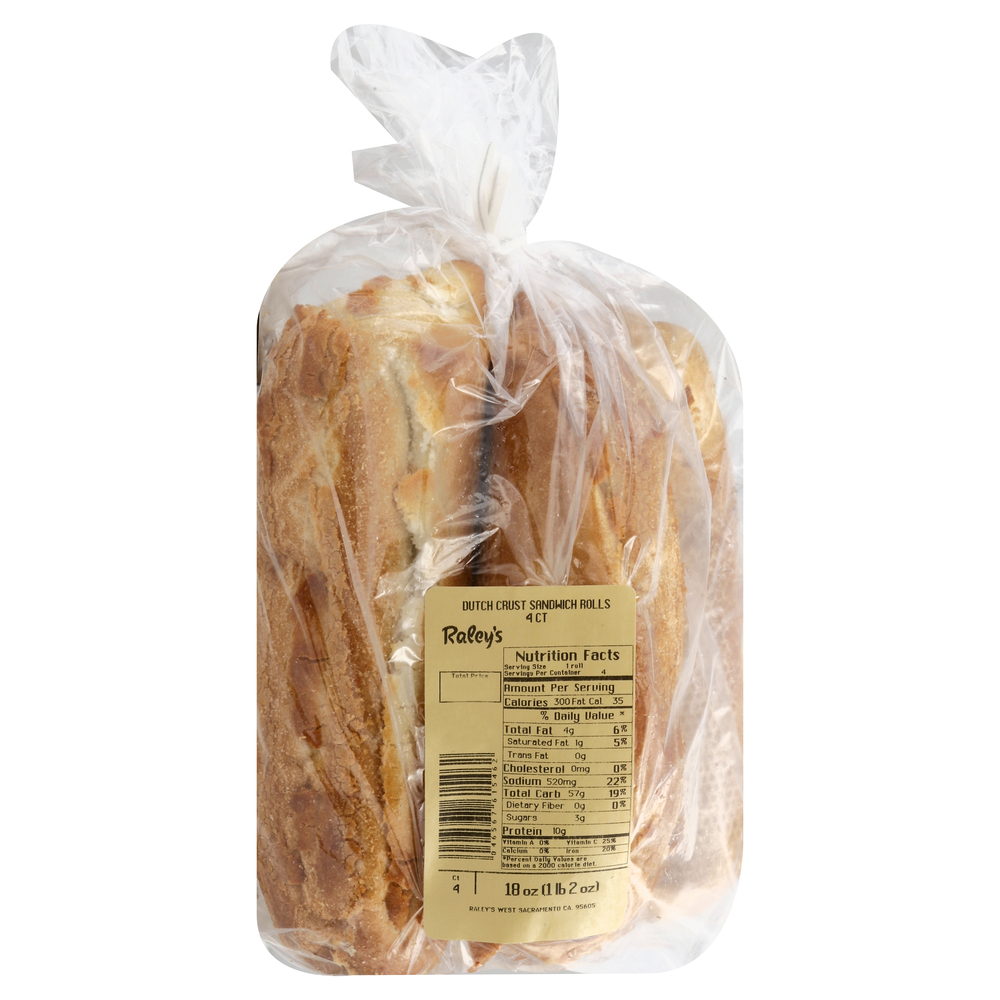 Raley's Dutch Crust Sandwich Rolls-Main