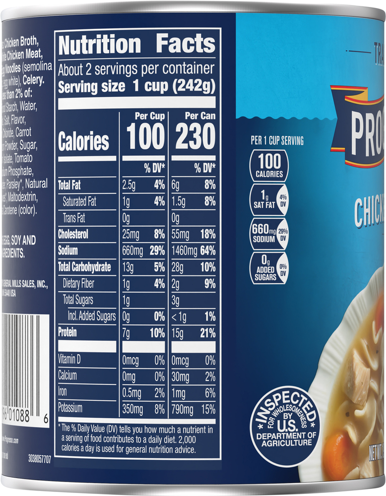 Progresso Traditional Chicken Noodle Soup-Planogram-Left