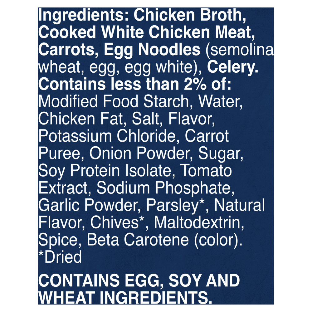 Progresso Soup, Traditional, Chicken Noodle-Ingredients
