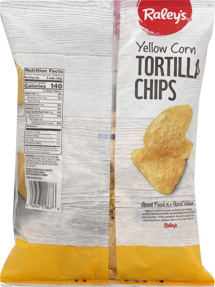 Raley's Yellow Corn Tortilla Chips-Planogram-Back