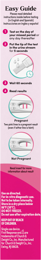 answer pregnancy test instructions
