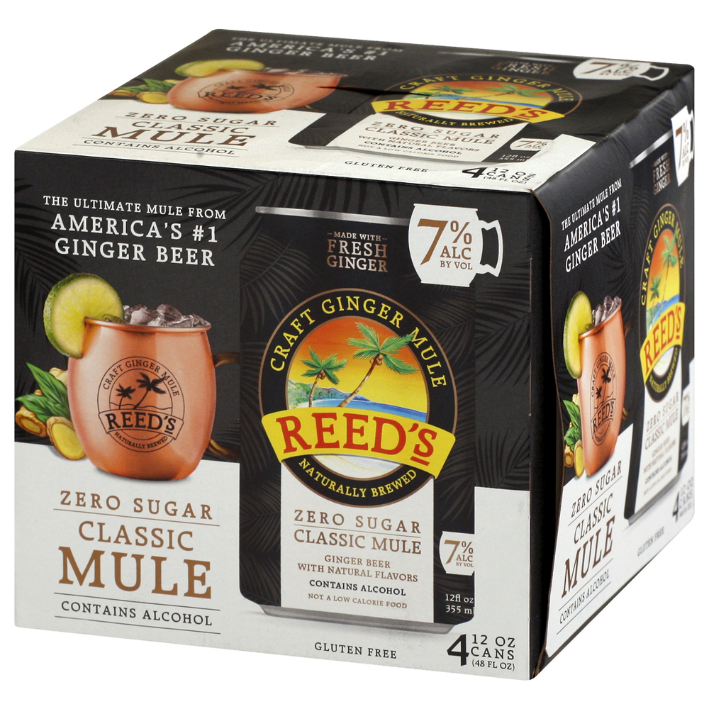 Reeds Ginger Beer, Classic Mule-Front-Right-Elevated