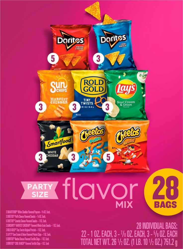 Frito Lay Flavor Mix, Party Size-Planogram-Left