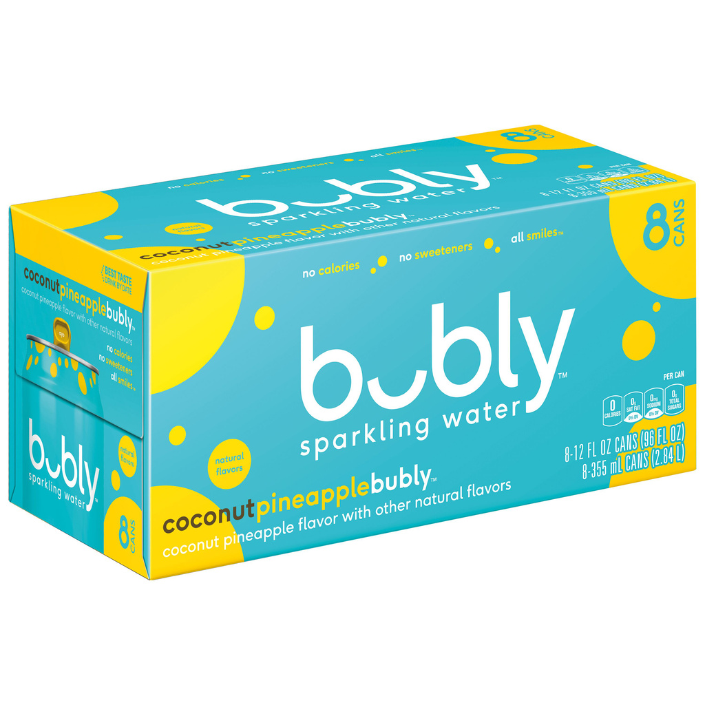 Bubly Sparkling Water Coconut Pineapple-Hero