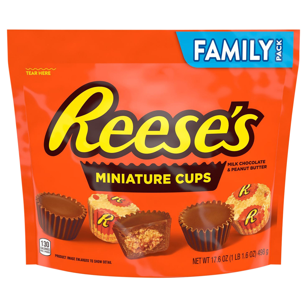 Reese's Miniature Cups, Milk Chocolate & Peanut Butter, Family Pack-Main
