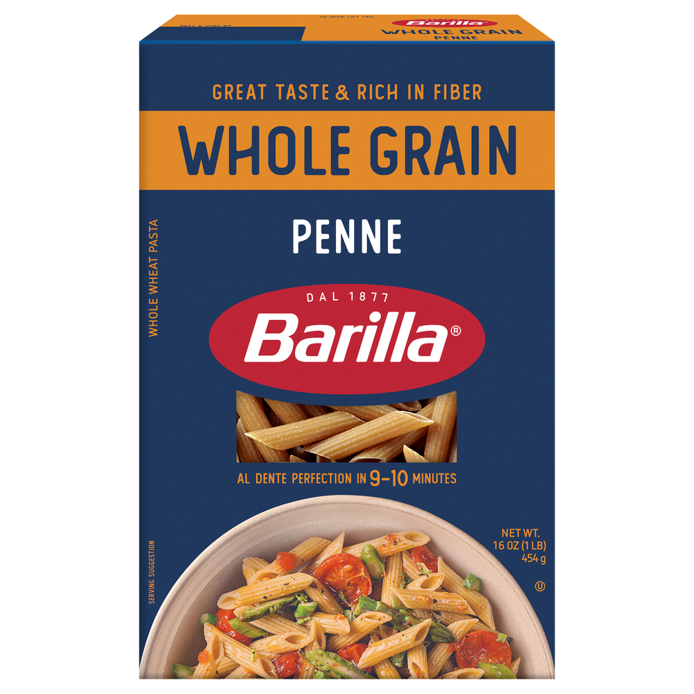 Barilla Whole Grain Penne - Non-GMO Pasta Made With 100% Whole Grain ...