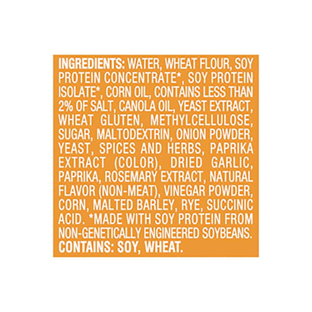 Boca Veggie Patties, Spicy Chik'-Ingredients