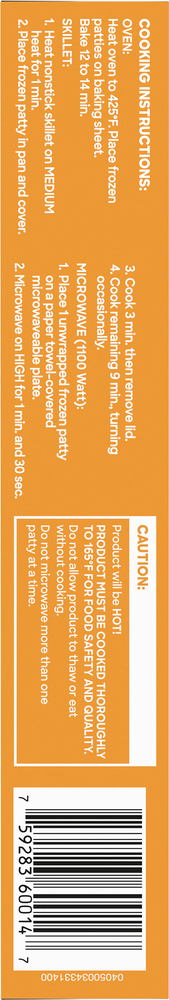 Boca Veggie Patties, Spicy Chik'-Planogram-Left