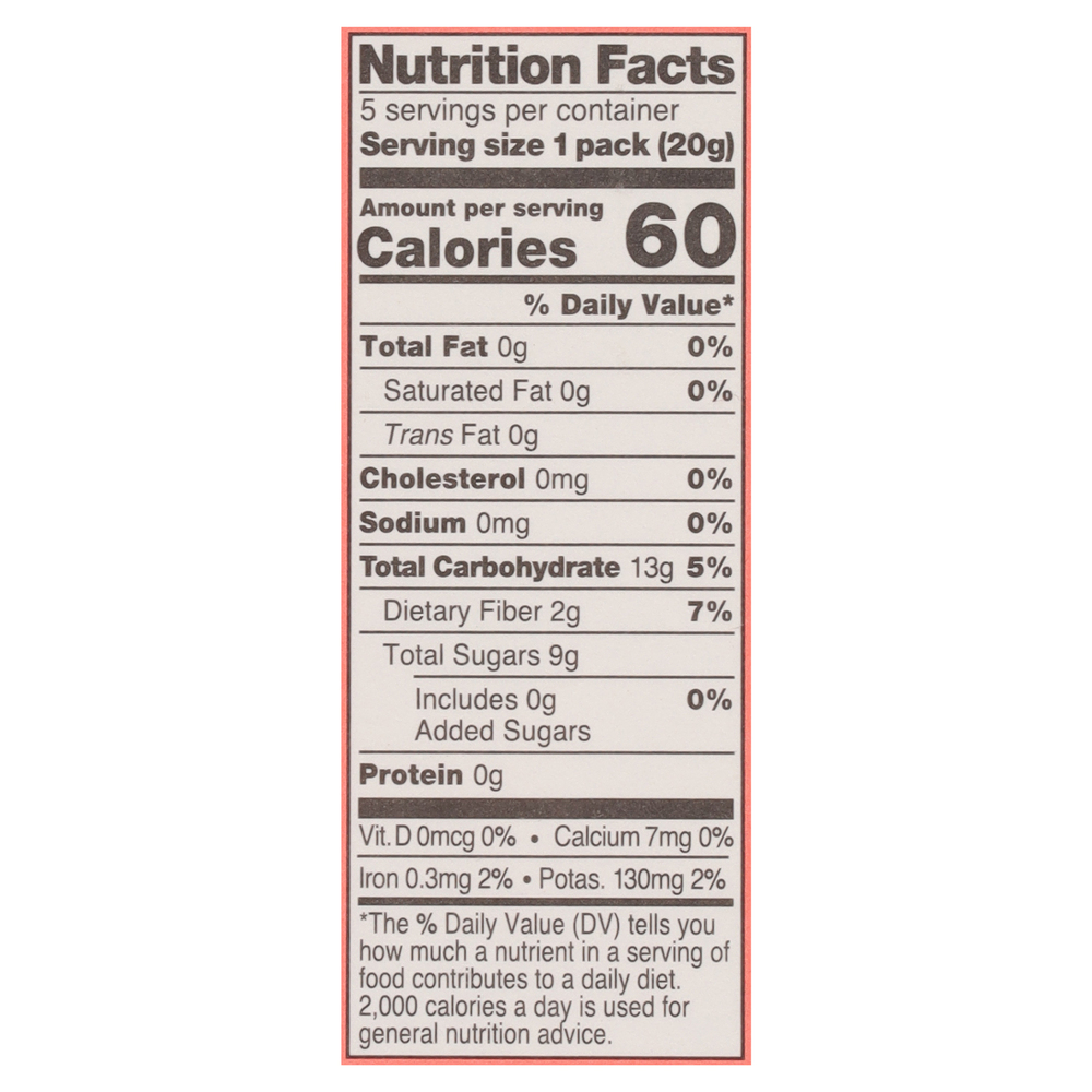 Bear Fruit Rolls, Apple-Pear-Strawberry-Nutrition-Facts