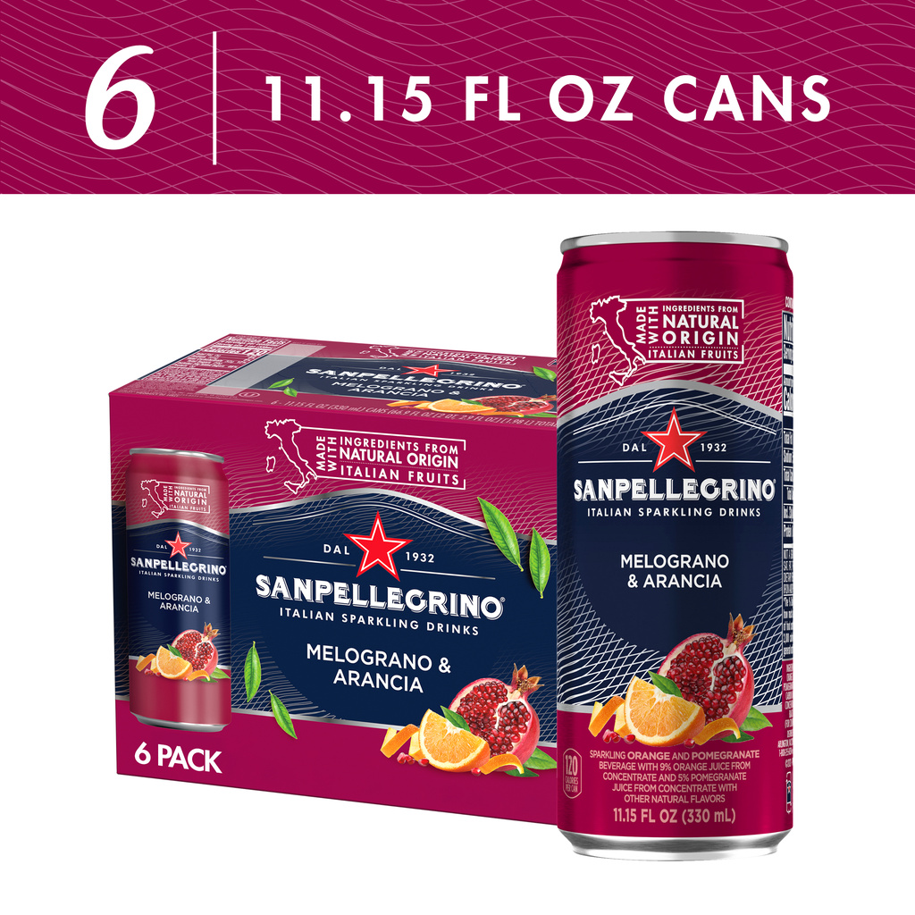 Sanpellegrino Sparkling Drinks, Italian, Melograno & Arancia-Hero