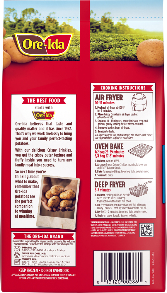 Ore Ida French Fried Potatoes-Planogram-Back