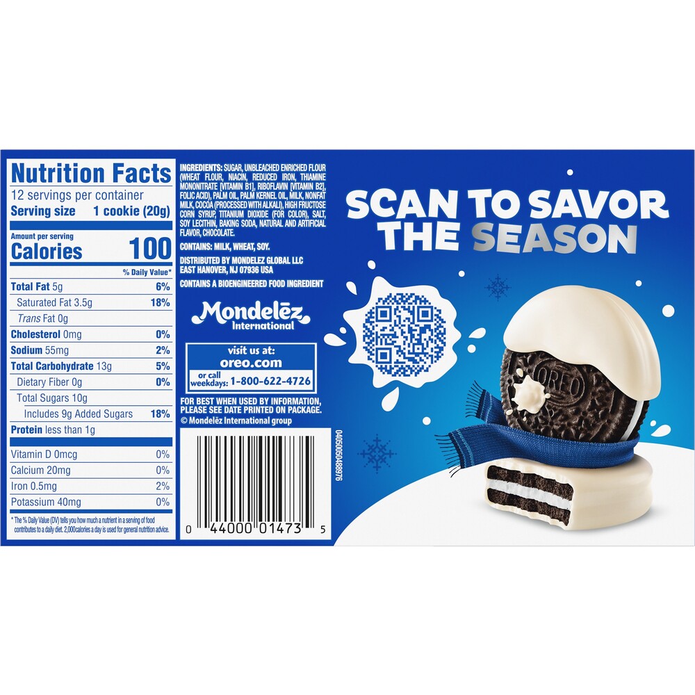 OREO N/A White Fudge Covered Chocolate Sandwich Cookies, Limited ...