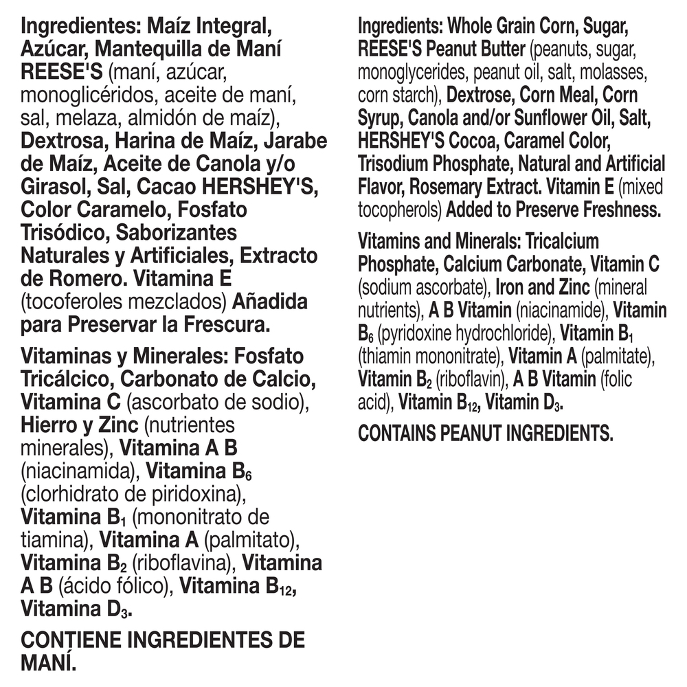 Reese's Puffs Corn Puffs, Sweet & Crunchy-Ingredients