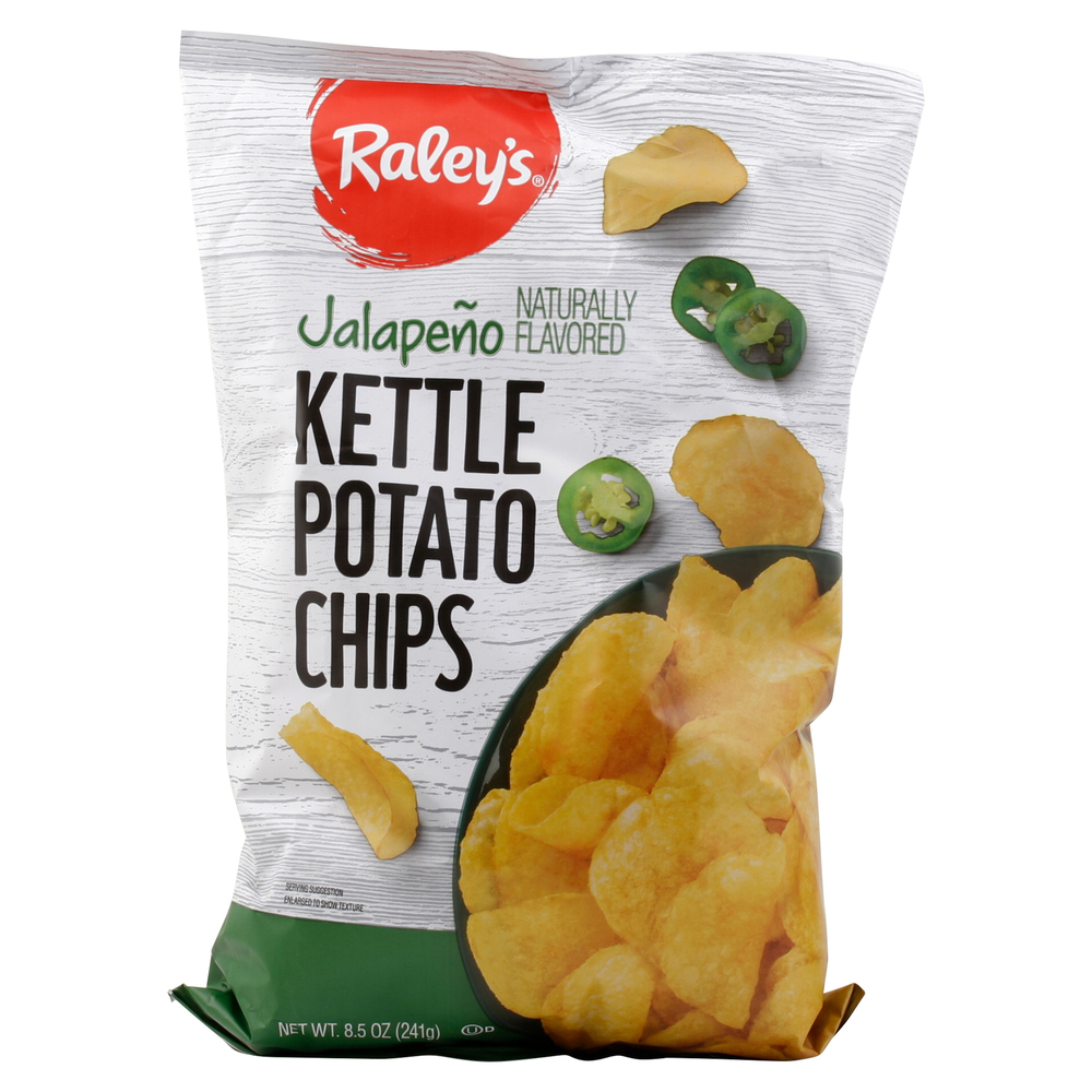 Raley's Potato Chips, Jalapeno, Kettle-Main