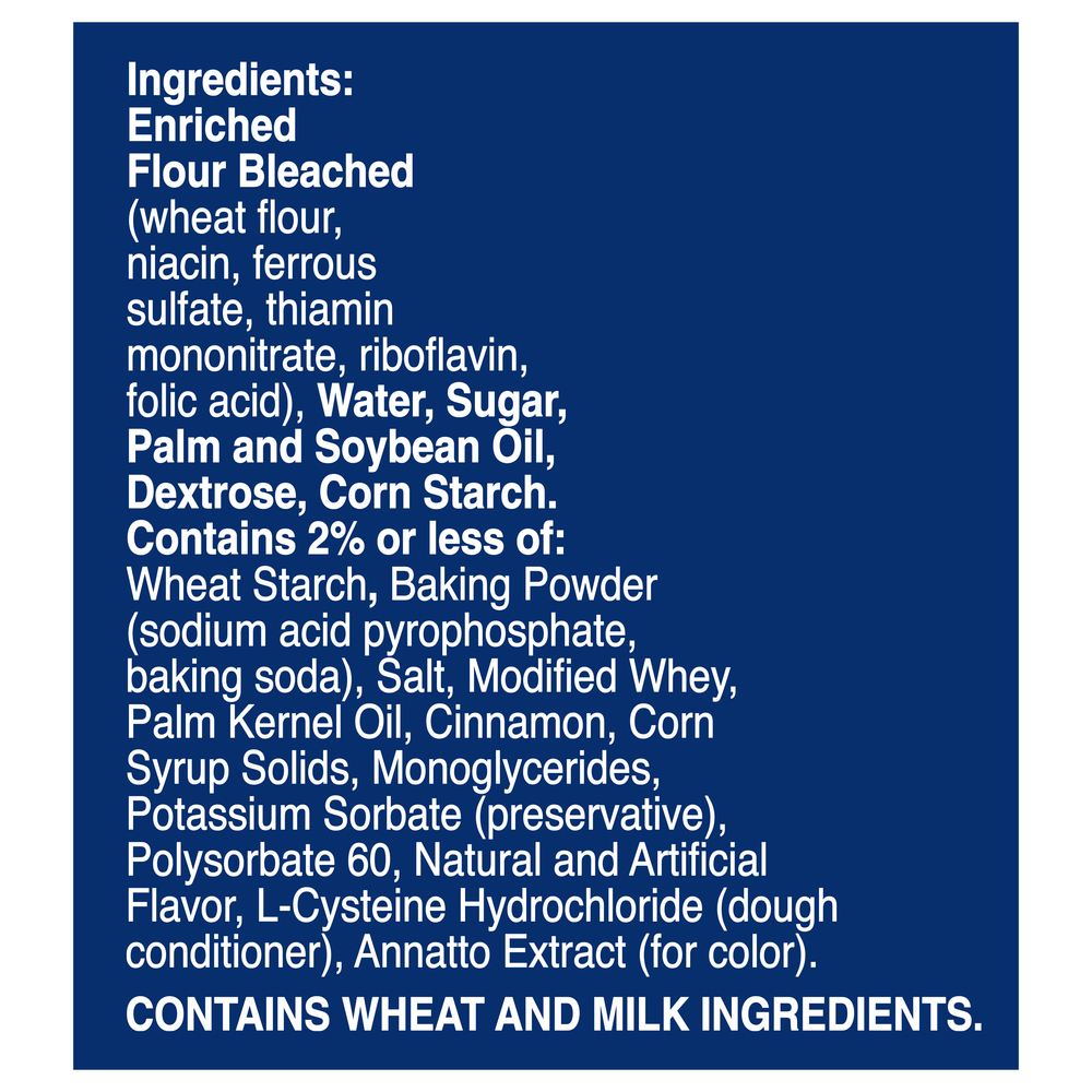 Pillsbury Cinnamon Rolls, Original Icing-Ingredients