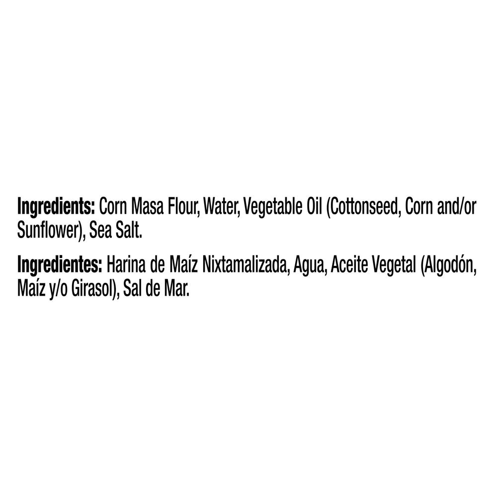 Calidad Tortilla Chips, White Corn-Ingredients