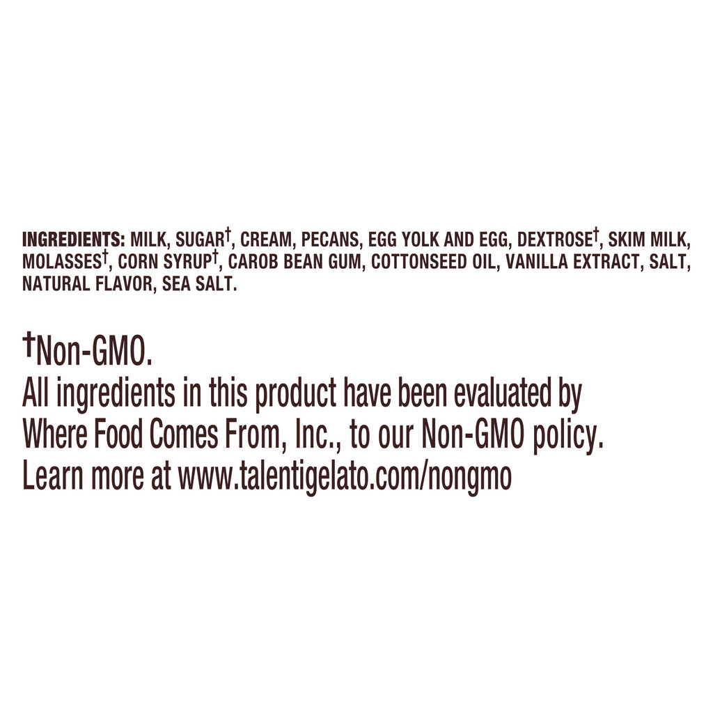 Talenti Gelato, Southern Butter Pecan-Ingredients