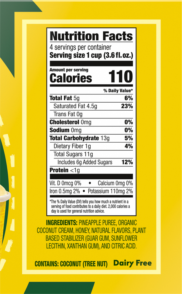 Dole Whip Dole Whip Frozen Treat, Pineapple-Planogram-Right