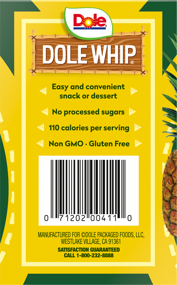 Dole Whip Dole Whip Frozen Treat, Pineapple-Planogram-Left