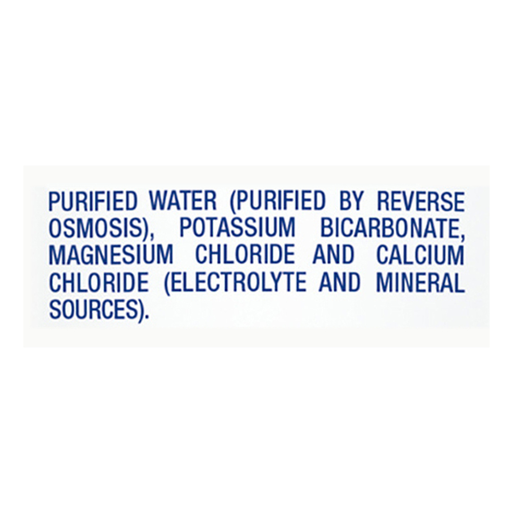 Core Hydration Purified Water-Ingredients