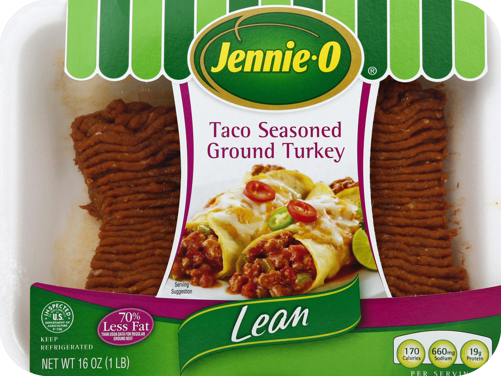 Jennie-O Turkey, Ground, Lean, Taco Seasoned-Ecom