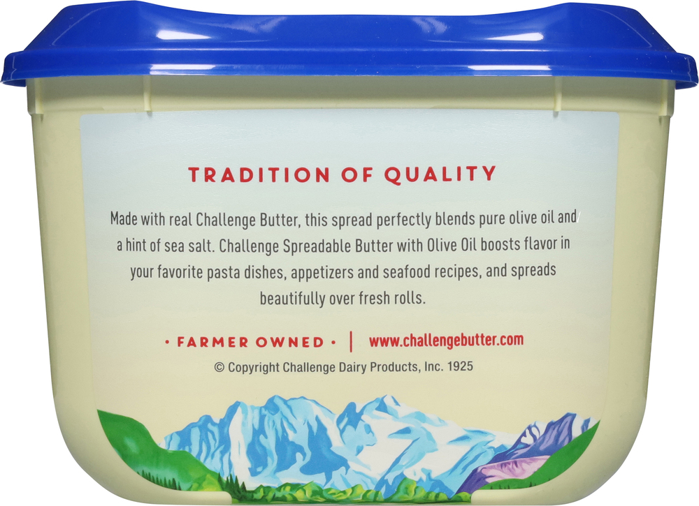 Challenge Butter, with Olive Oil, Sea Salted, Spreadable-Planogram-Back