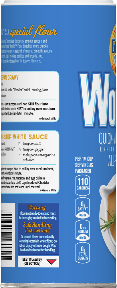 Gold Medal Wondra Quick-Mixing Flour, All-Purpose-Planogram-Left