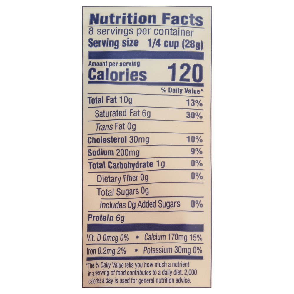 Tillamook Shredded Cheese, Sharp Cheddar, Farmstyle Fine Cut-Nutrition ...