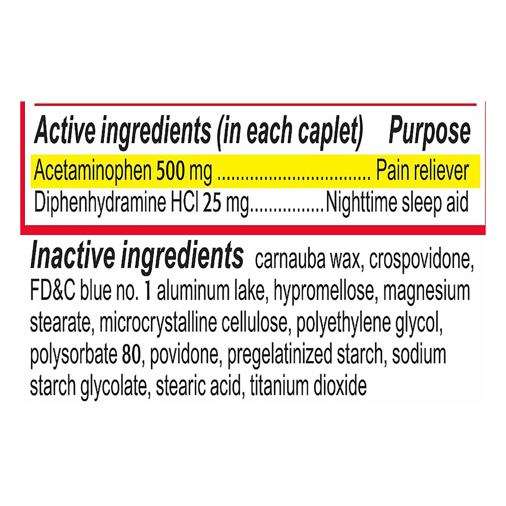 tylenol ingredients