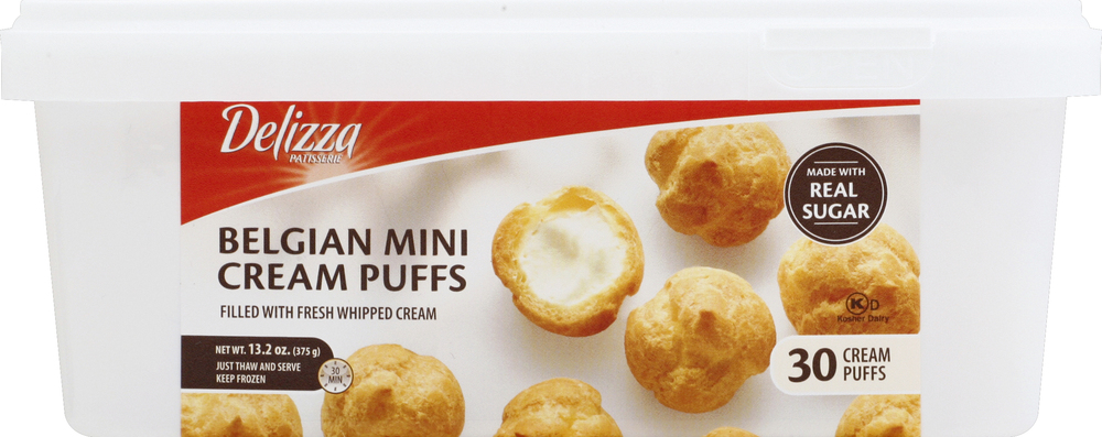 Delizza Puffs, Belgian Cream, Mini-Ecom