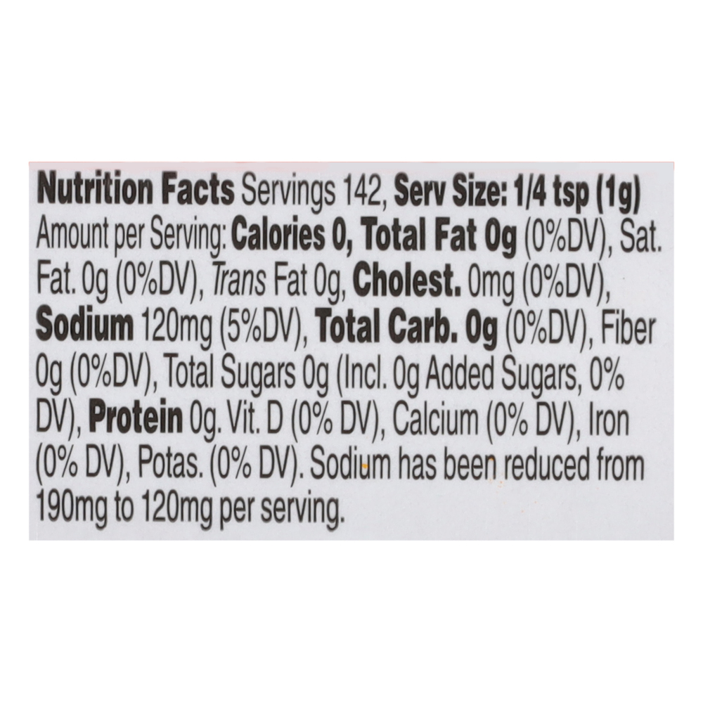 Tajin Reduced Sodium Clasico Seasoning-Nutrition-Facts