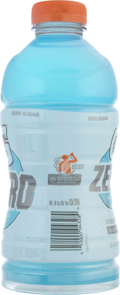 Gatorade Zero Thirst Quencher, Zero Sugar, Glacier Freeze-Planogram-Left