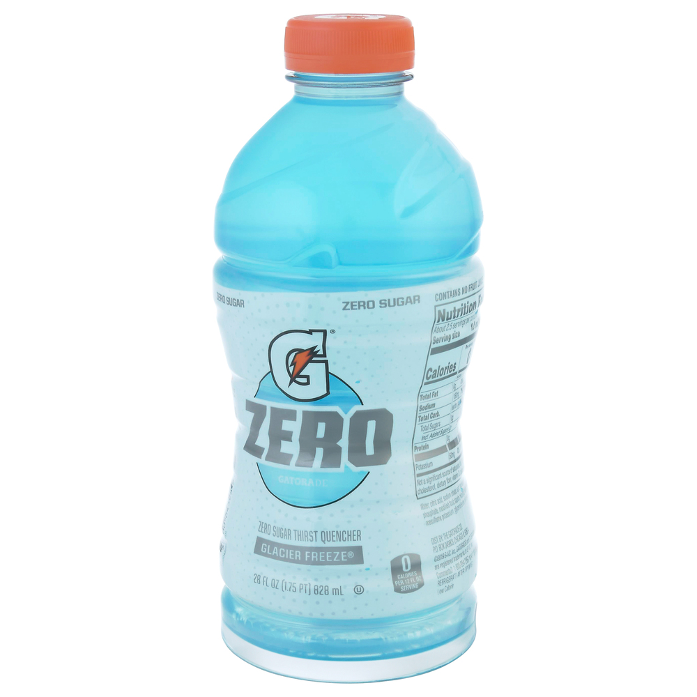 Gatorade Zero Thirst Quencher, Zero Sugar, Glacier Freeze-Front-Right ...