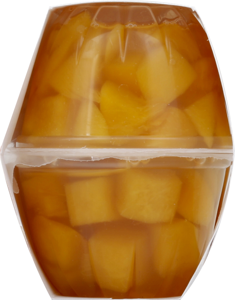 diced fruit peach