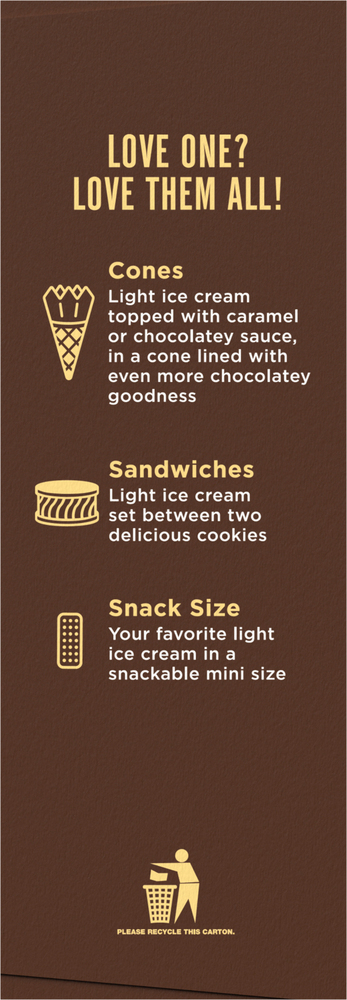 Skinny Cow Ice Cream Cones, Next Level Vanilla Caramel, 4 Pack ...