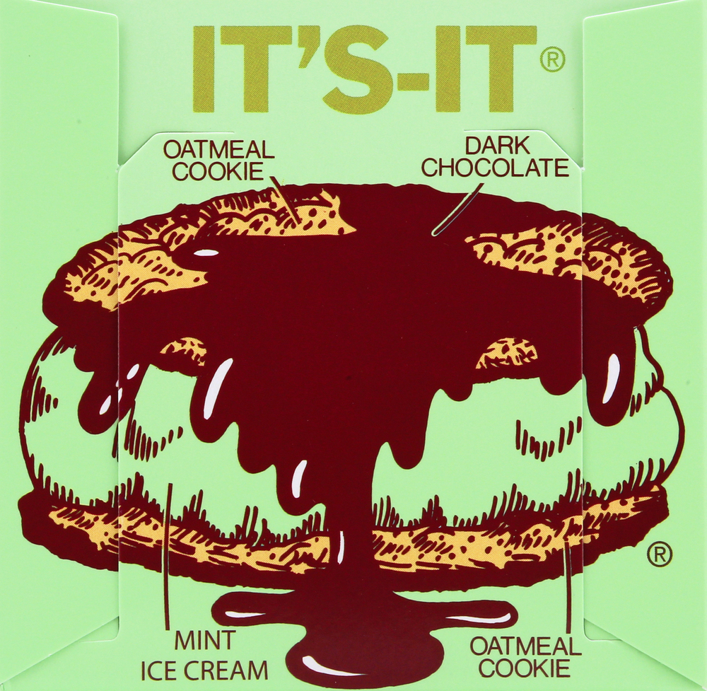 It's-It Ice Cream Sandwich, Mint, 3 Pack-Planogram-Left