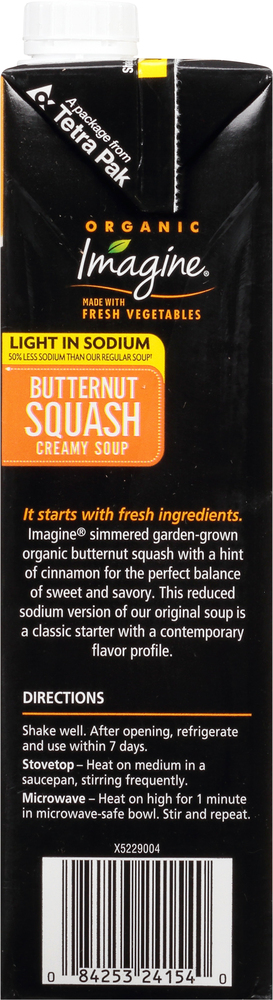 Imagine Creamy Soup, Organic, Butternut Squash-Planogram-Left
