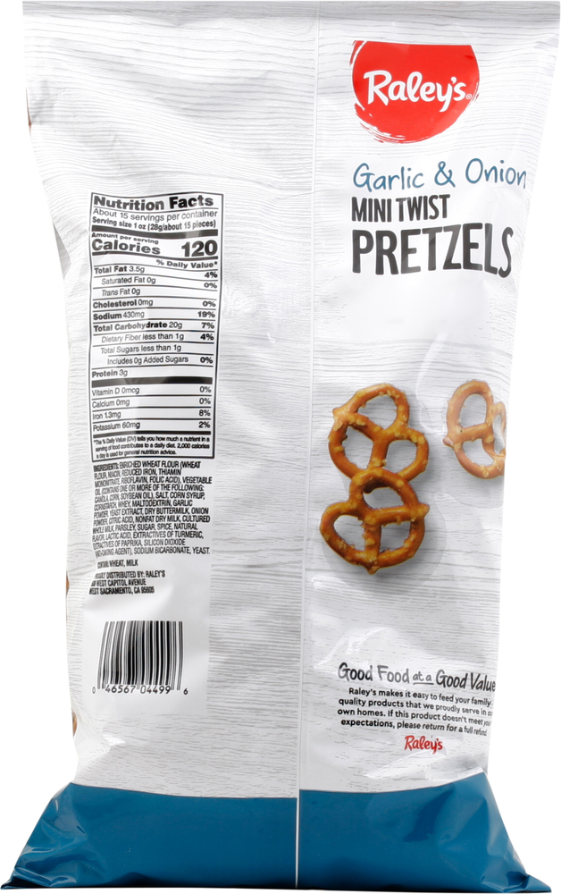 Raley's Garlic & Onion Mini Twist Pretzels-Planogram-Back