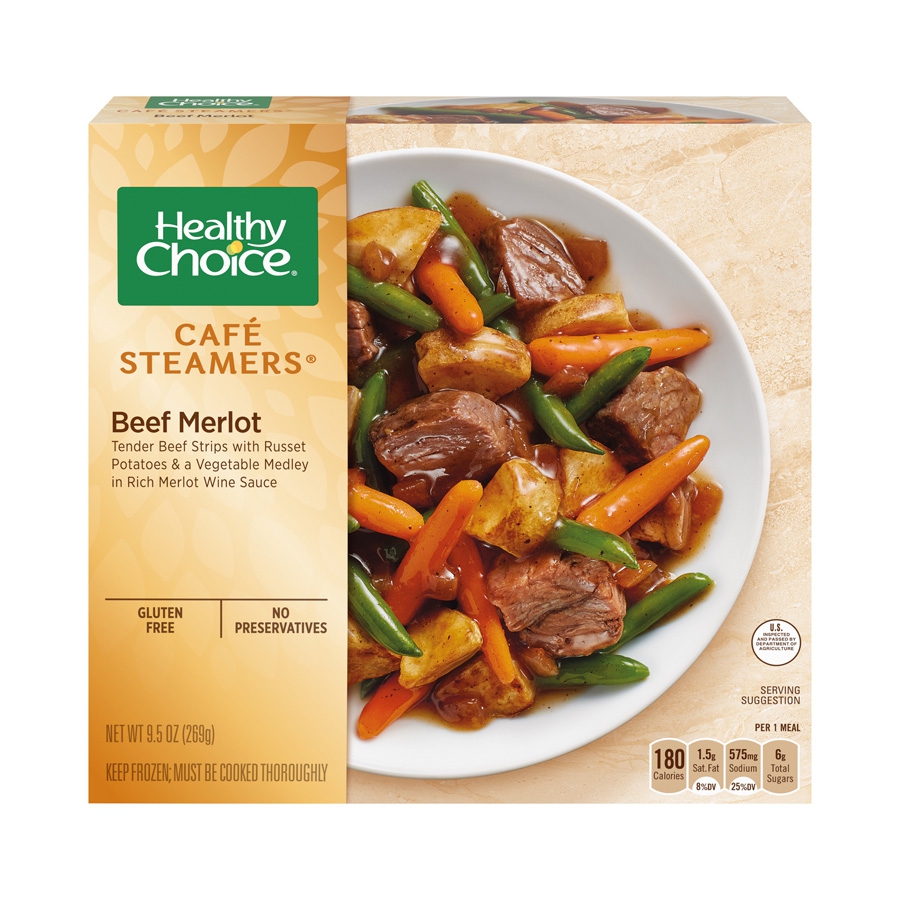 Healthy Choice Cafe Steamers Beef Merlot-Main