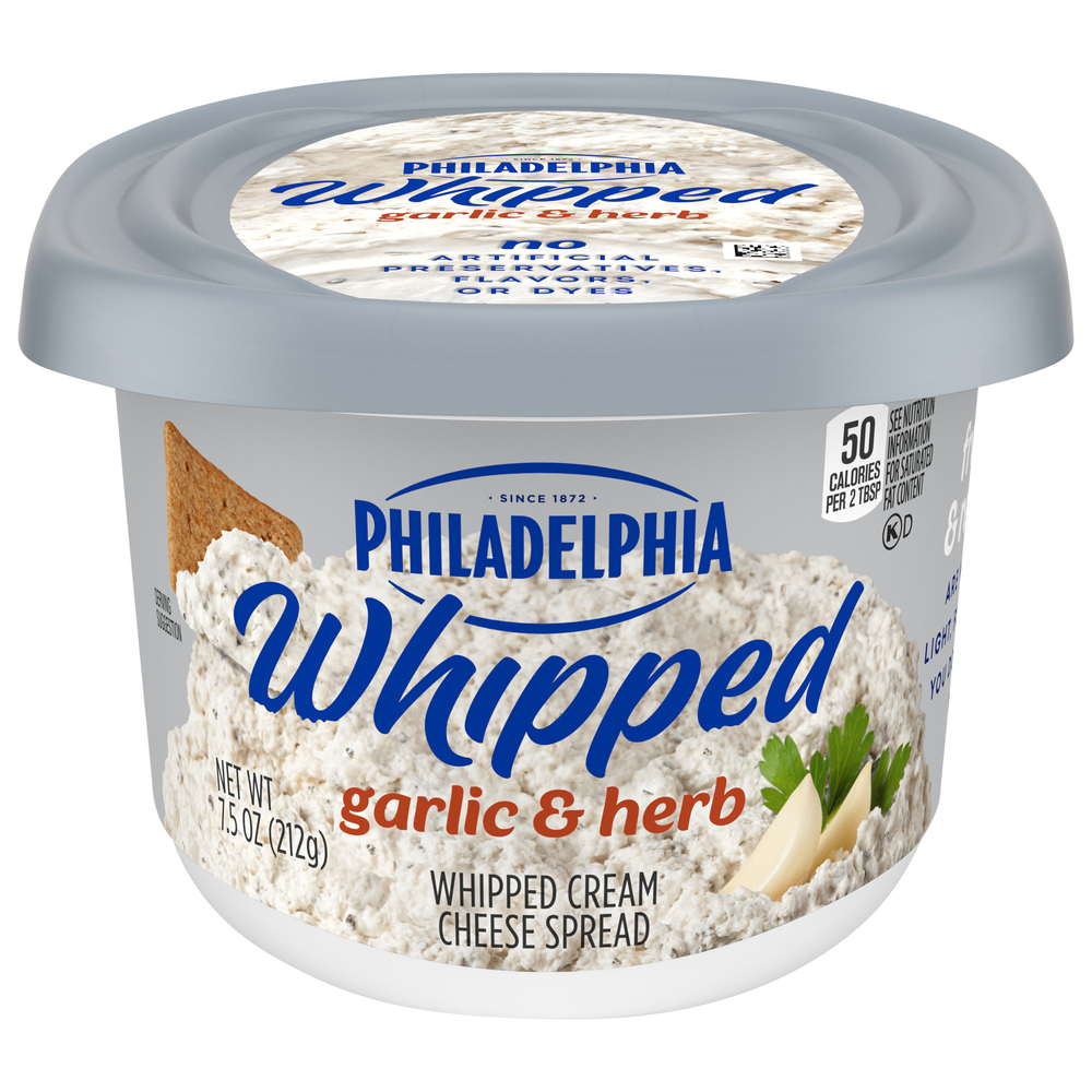 Philadelphia Cheese Spread, Garlic & Herb, Whipped-Main