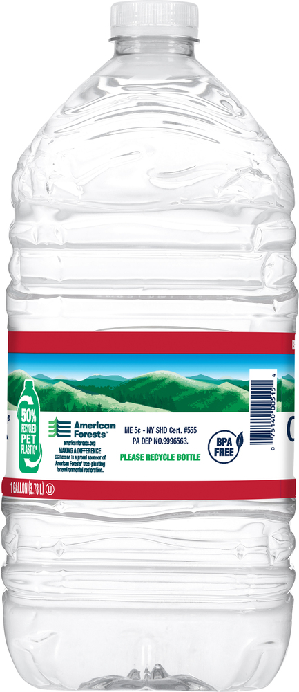 Crystal Geyser Alpine Spring Water, Natural-Planogram-Left