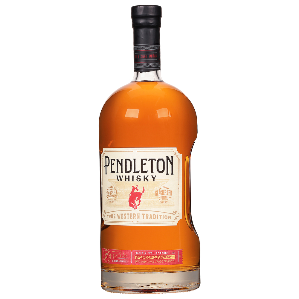 Pendleton Whisky, Canadian, Blended-Front-Right-Elevated