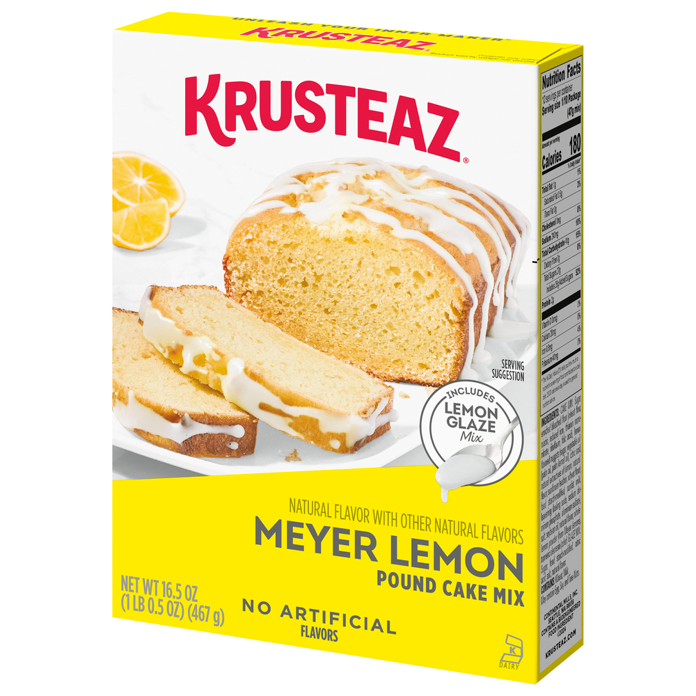 Krusteaz Meyer Lemon Pound Cake Mix-Front-Right-Elevated