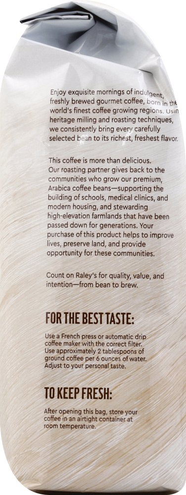 Raley's Purely Made Tule Fog Chaser 100% Arabica Medium Roast Ground ...