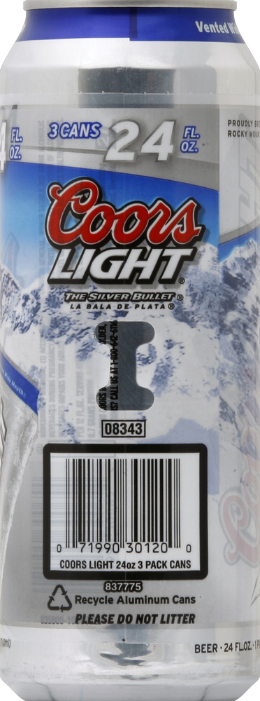 Coors Light Beer, Cold Activated Cans-Planogram-Left
